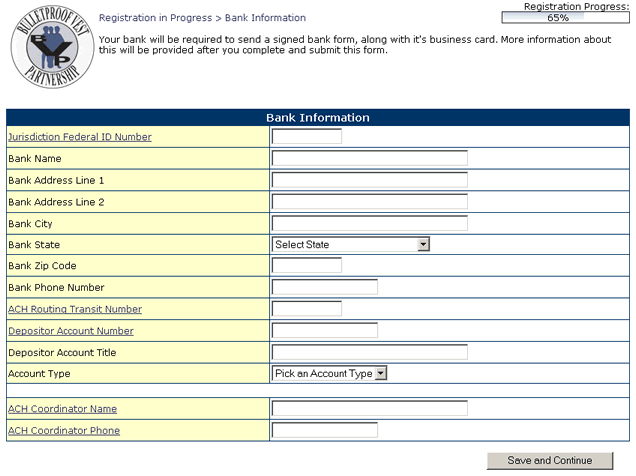 Bulletproof Vest Partnership: Other Resources