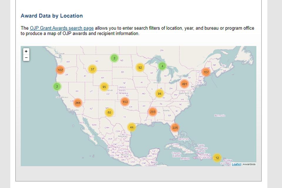 OJP Award Data page | Office of Justice Programs